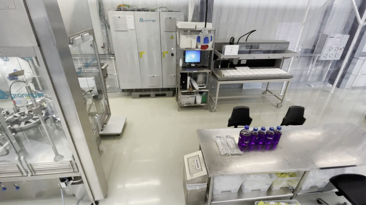 Softwall cleanroom build for PCR test filling line | Connect 2 Cleanrooms