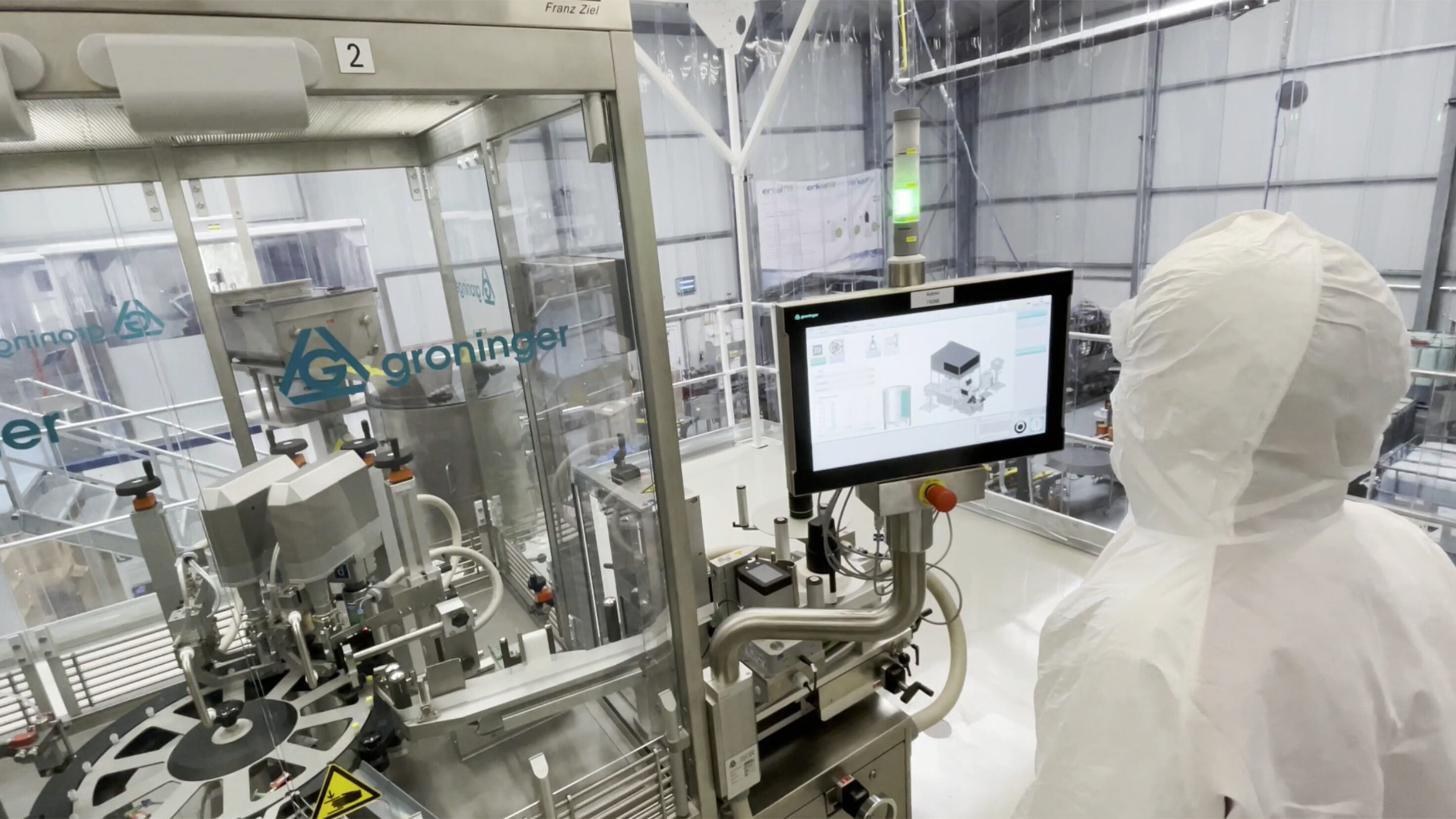 Softwall cleanroom build for PCR test filling line | Connect 2 Cleanrooms