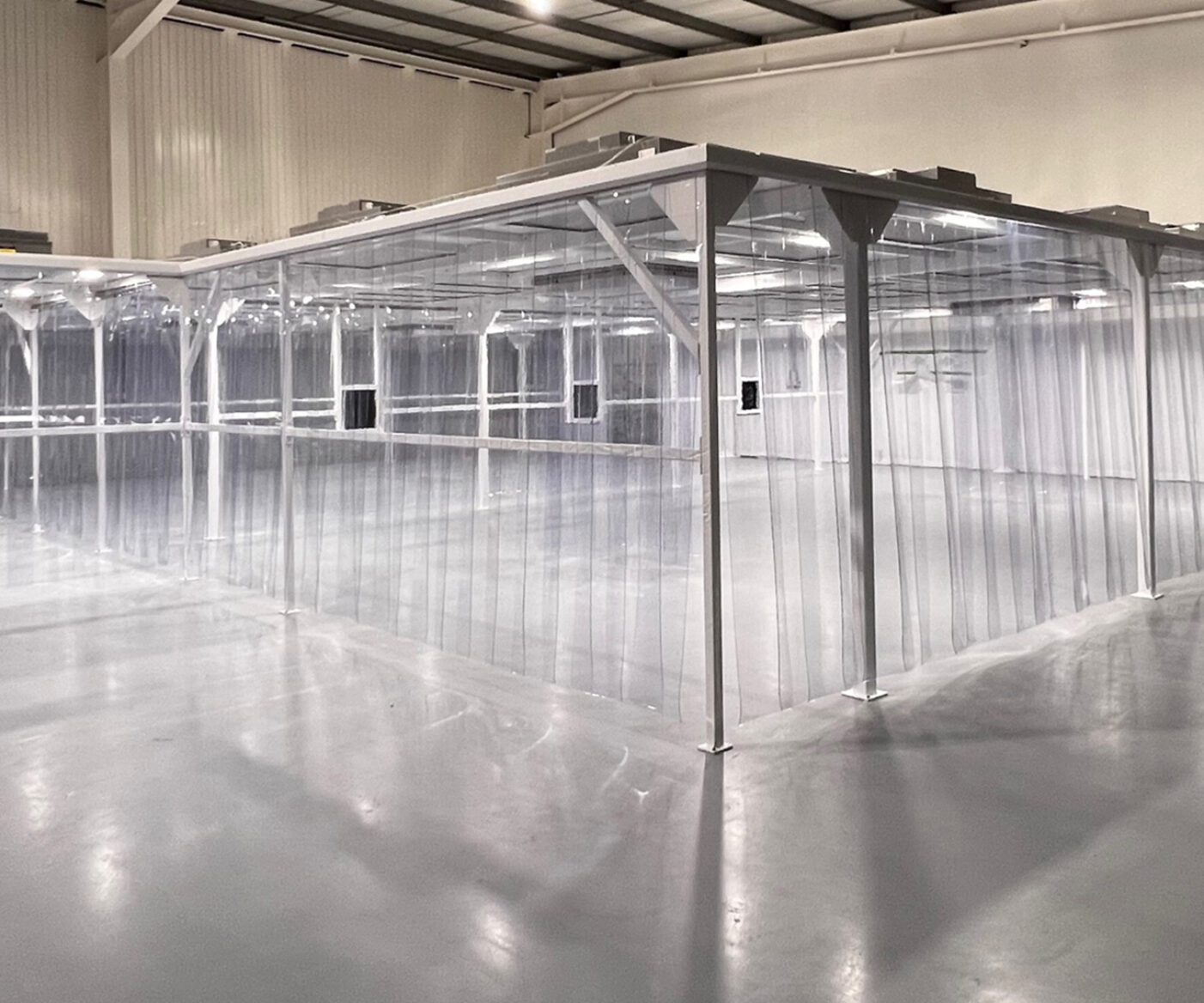 High Grade Pipe Fabrication Cleanroom Build with Internal Pods